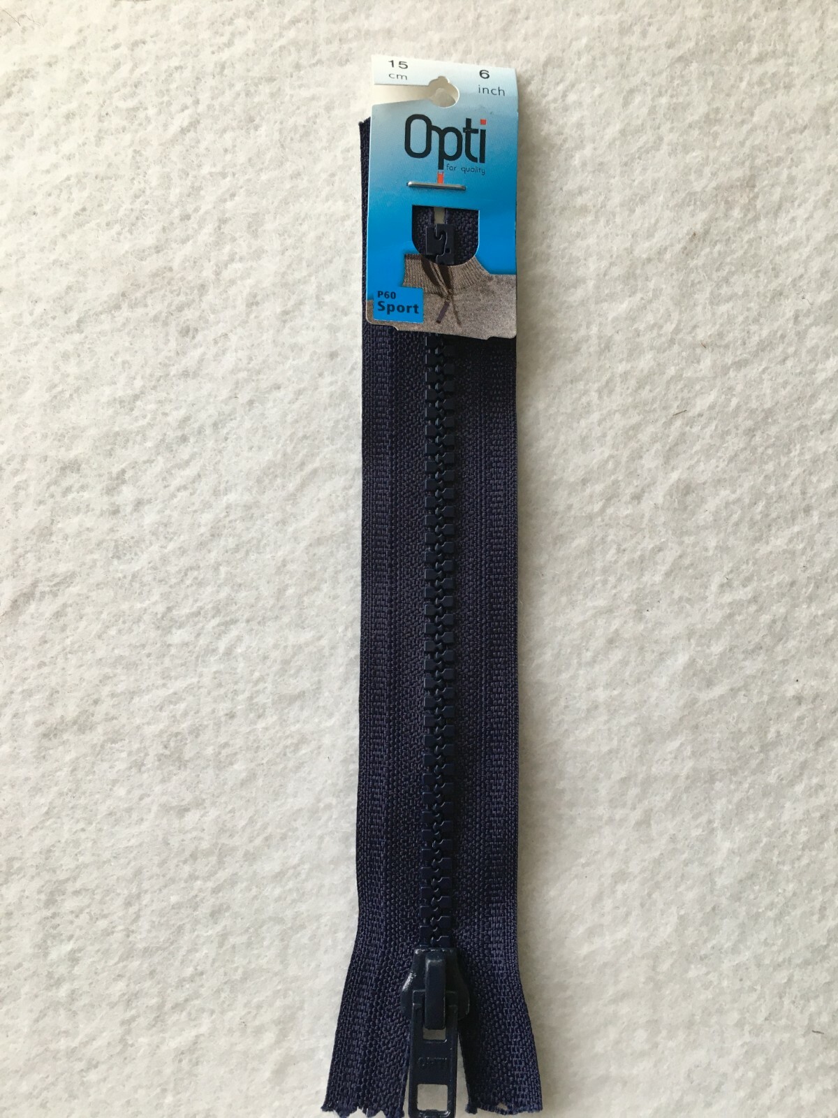 OPTI P60 Sport Open & Closed End #5 Zips Chunky Plastic Teeth Zipper ...