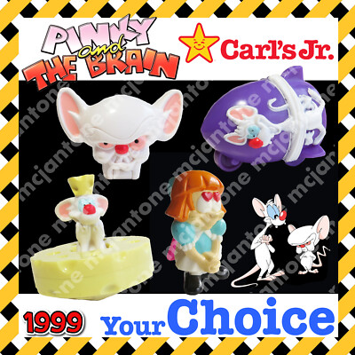 Carl's Jr. 1999 PINKY & THE BRAIN Animaniacs MICE Cartoon Elmyra YOUR ...