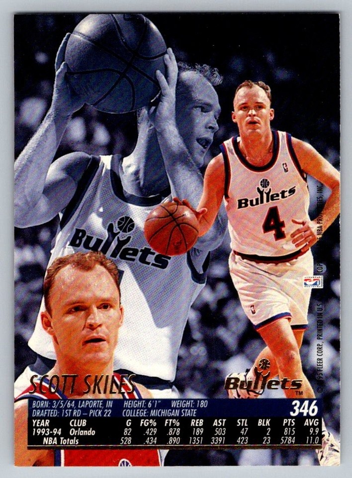 1994-95 Fleer Ultra - Scott Skiles #346 | eBay