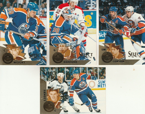 (4) 1994-95 Select Edmonton Oilers (Complete Team Set) See Scans! | eBay
