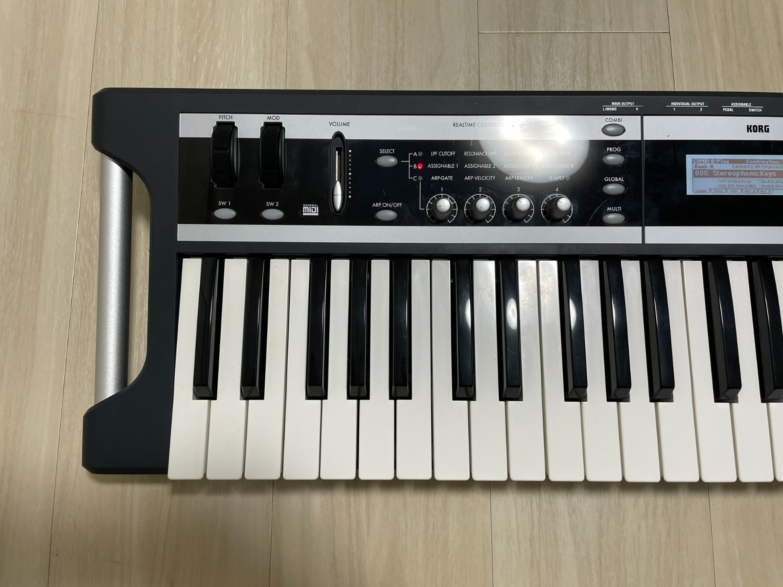 Korg X50 61-Key Keyboard Synthesizer with Soft Case and Adapter Used ...
