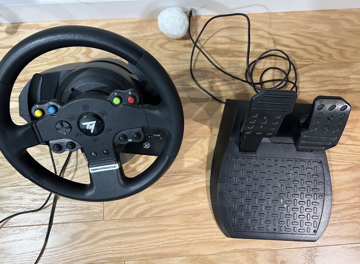 Thrustmaster TMX PRO Force Feedback Racing Wheel Pedal Set 663296420657 ...