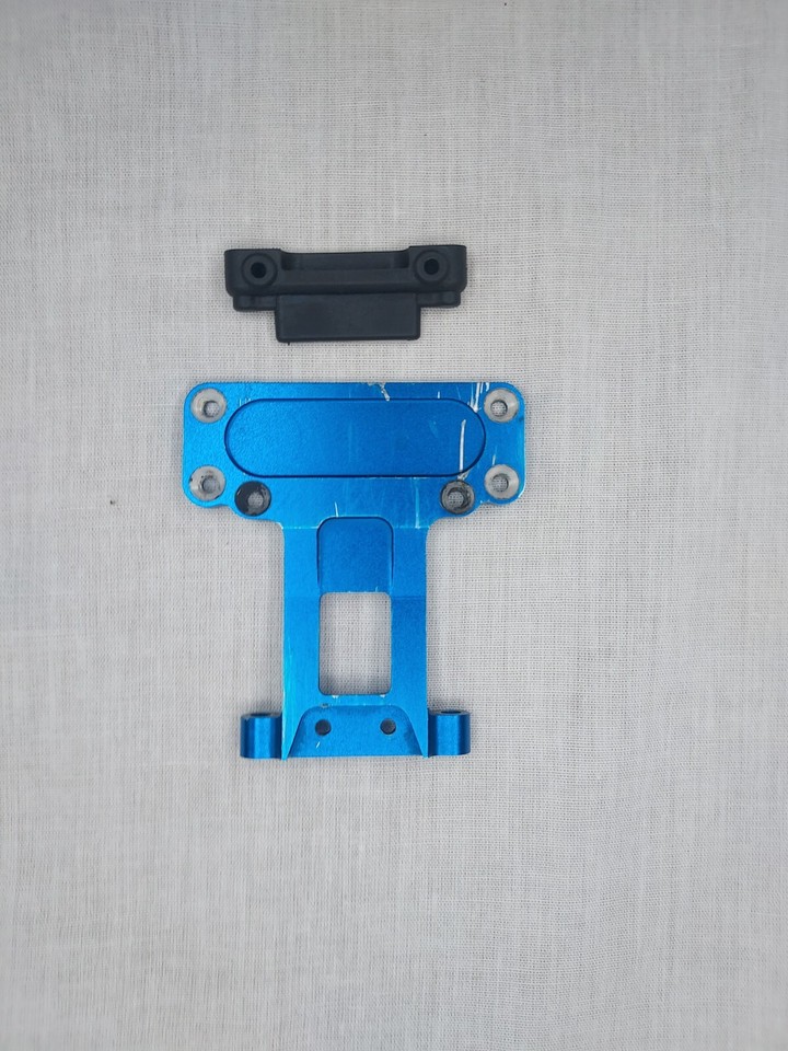 SC10 Arm Mount And Chassis Plate Blue Aluminum For Team Associated | eBay