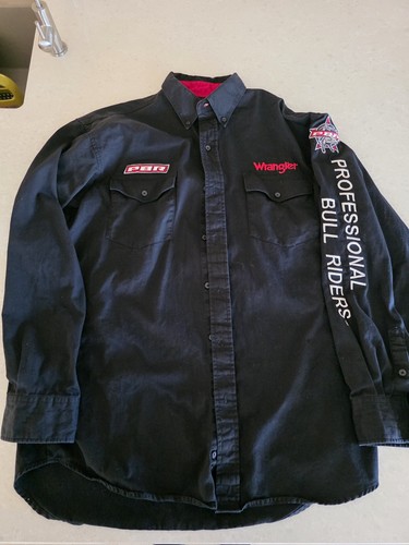 🚨 WRANGLER PBR Bull Riders Rodeo Shirt LT | eBay