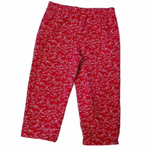 Baby Gap Pants Girls Size 2T (2XL, 2 YRS) Red Vine Floral Print Legging | eBay