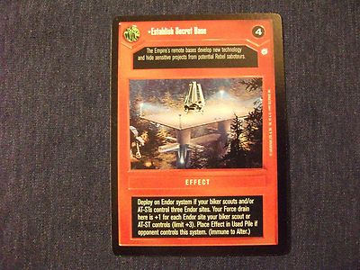 Star Wars CCG Endor Establish Secret Base | eBay