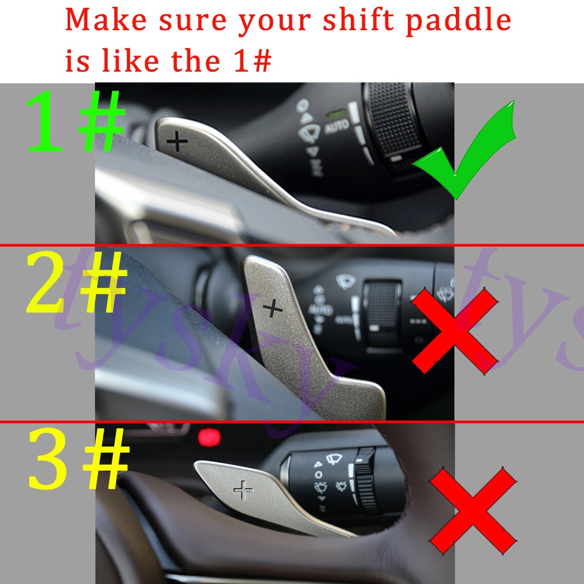 Car Steering Wheel Shift Paddle Shifter For Lexus GS350 GS250 RX300 ...