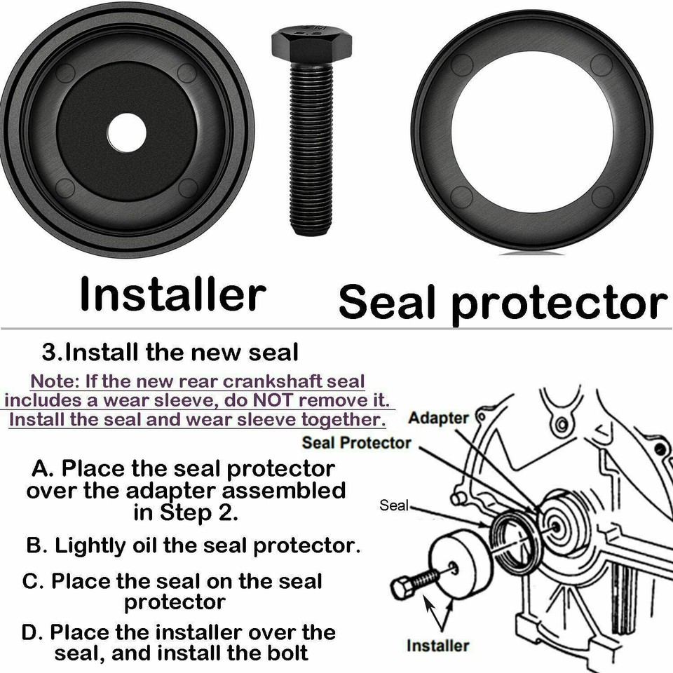 Rear Main Seal Installer for Ford 4.0L 93-97 Aerostar or 93-06 Ranger ...