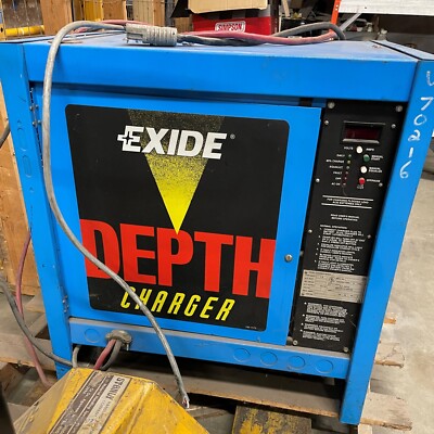 Exide Depth Charger for Electric Forklift 12v 6-cell Model D3-6-680B | eBay