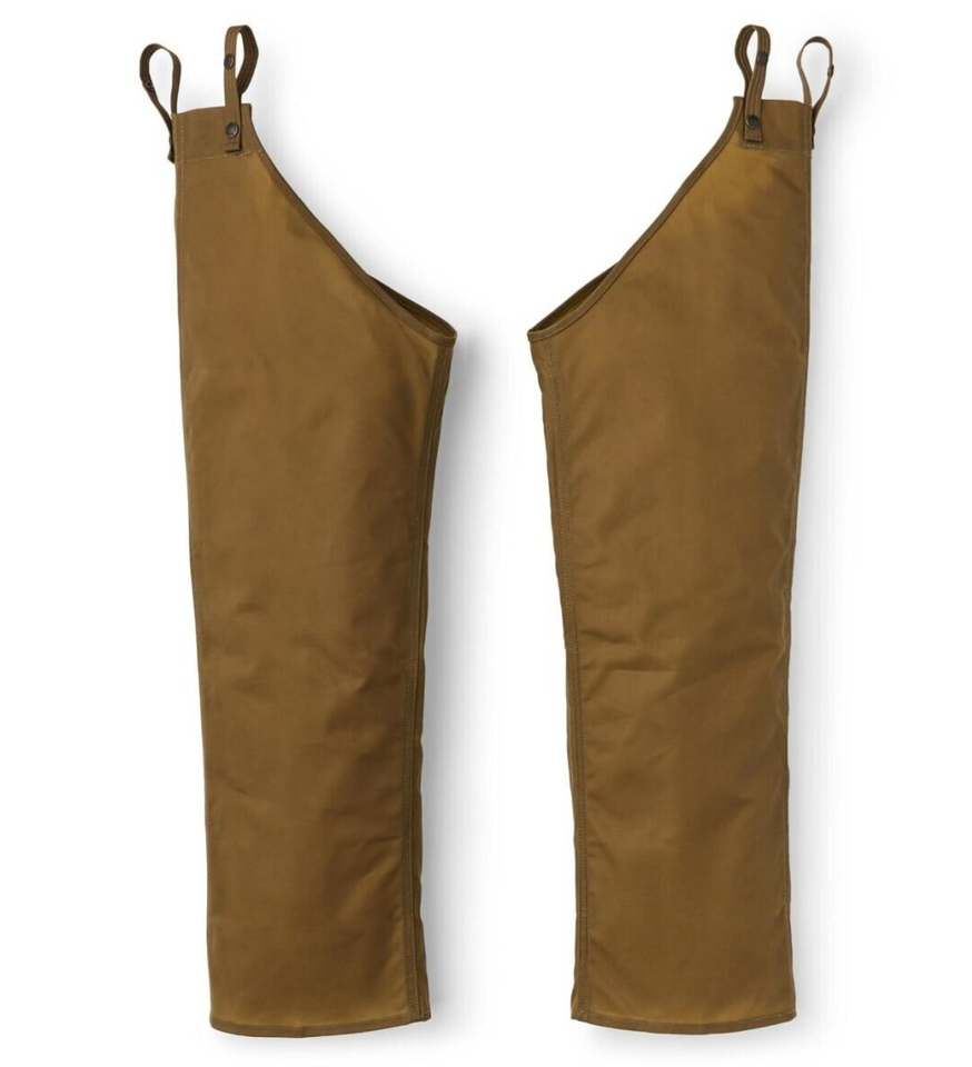 Filson Single Tin Chaps Husky Fit 20232835 Dark Tan Khaki Waxed Cotton ...