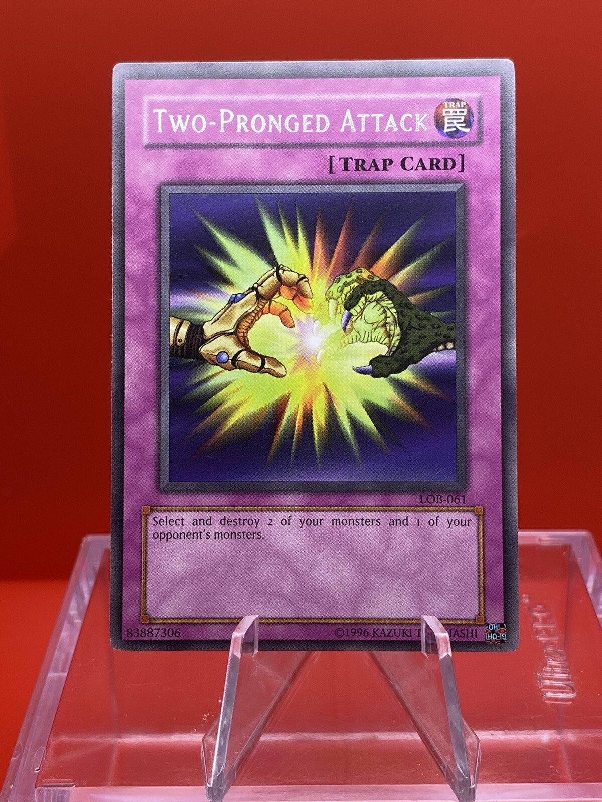Two-Pronged Attack LOB-061 | Legend of Blue Eyes | Super Rare | Yu-Gi-Oh! NM-LP | eBay