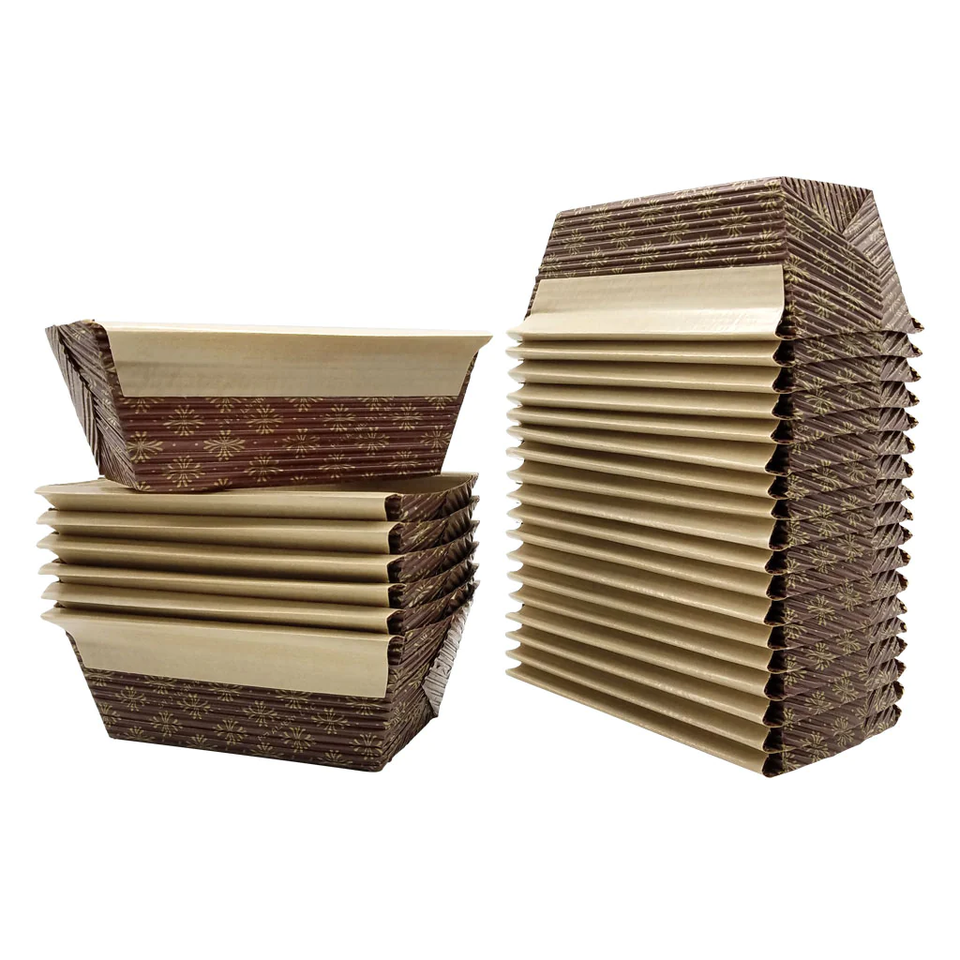 Mini Loaf Paper Baking Pan 25-Pack, 4 x 2 x 2 Inches | eBay