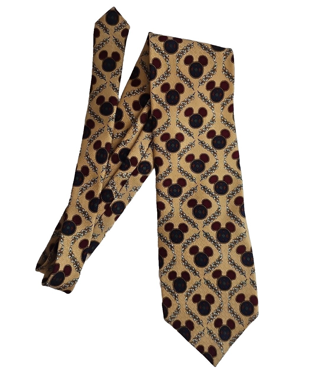 Vintage 1990s Disney Tie Mens Mickey Mouse Silk Disne… - Gem