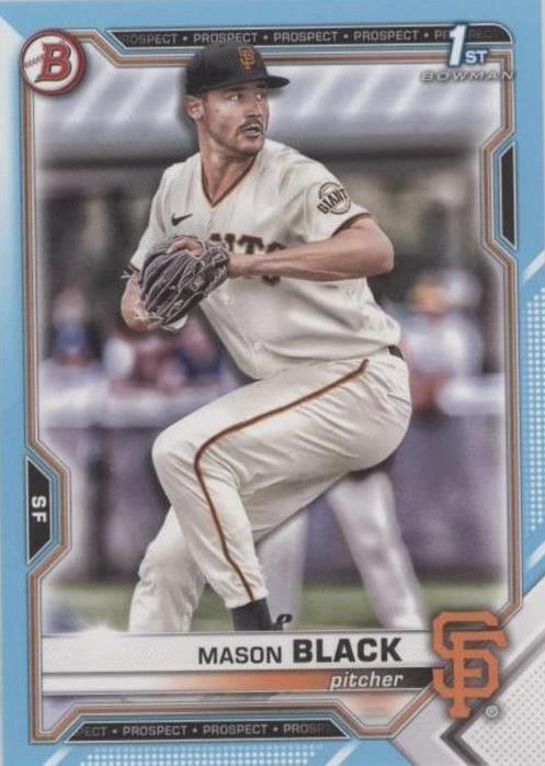 2021 Bowman Draft - Mason Black #BD-129 Sky Blue /499 (RC) for sale ...