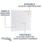 RV Slide Out Corner Trim Cover Plastic Moulding for Slides Square Style ...