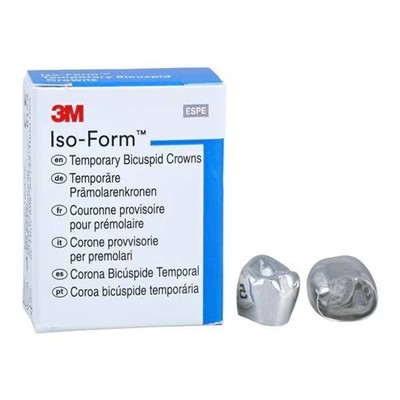 3M ESPE L59 Iso-Form Temporary Metal Crowns 2nd Lower Left Bicuspid 5 ...