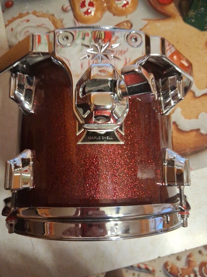 Tama Superstar Classic In Dark Red Sparkle 8x7 Tom Plus Tama Bag | eBay