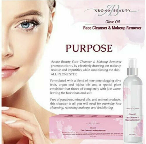 Arona Beauty Olive Oil Face Cleanser & Makeup Remover, For All Skin ...