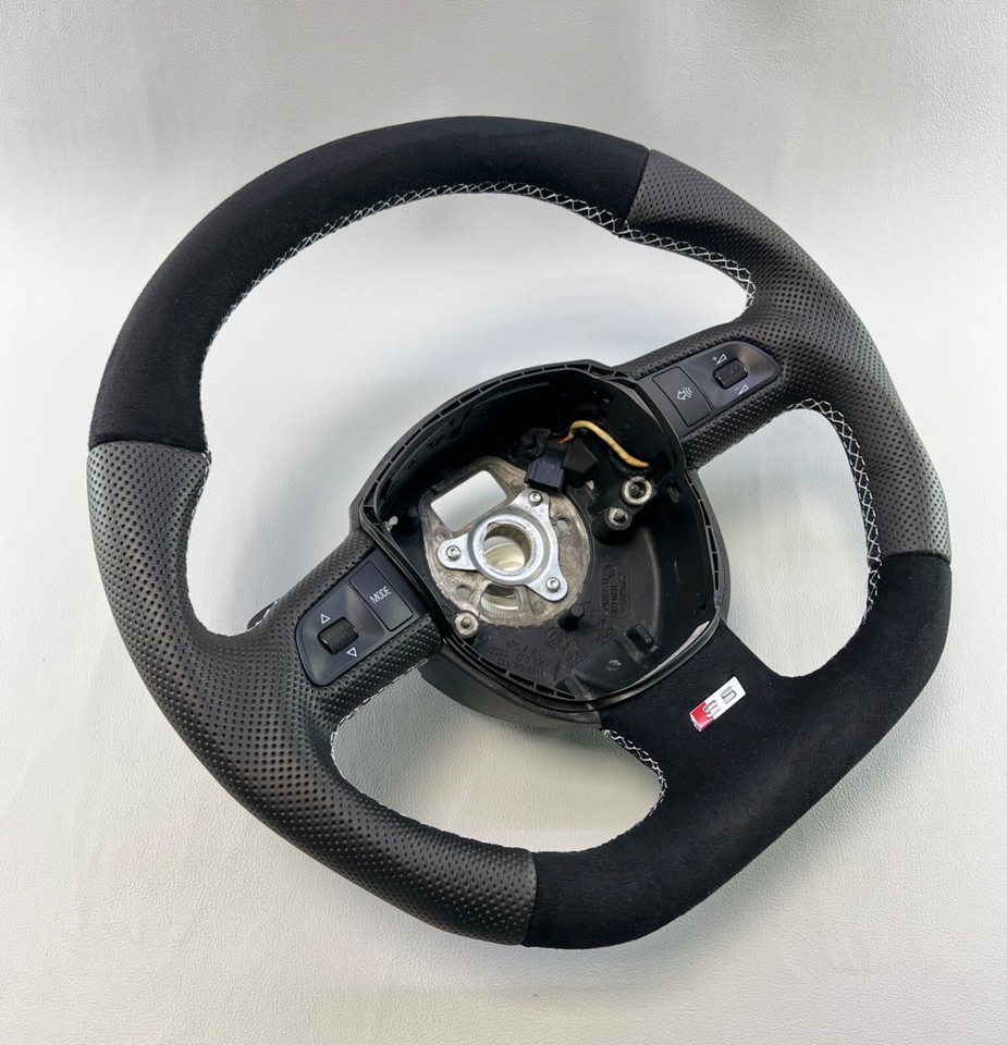 AUDI A5 S5 RS5 Steering Wheel FLAT BOTTOM Full Reshaped Steering wheel ...