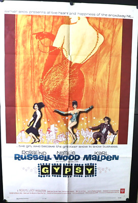 Gypsy - 1962 Original One Sheet Poster. Musical, Natalie Wood, Rosalind ...