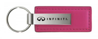 Infiniti Logo Authentic Pink Premium Leather Keychain Fob Ring Official ...