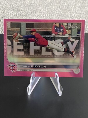Byron Buxton PINK REFRACTOR SP 2022 Topps Chrome #174 | eBay