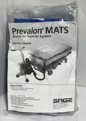 New SAGE Prevalon INFLATABLE MAT MOBILE AIR TRANSFER SYSTEM 39" X 81 ...