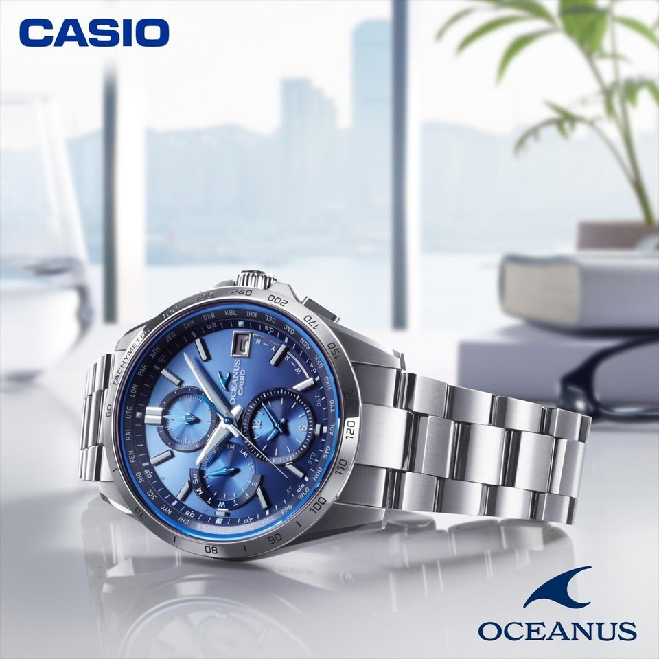 CASIO OCEANUS Classic Line OCW-T2600-2A3JF Blue Men's Watch Fast ship ...