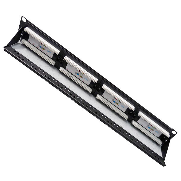 CAT6 Ethernet Patch Panel 24 Port 110 Krone IDC 19" Network 1U Rack ...