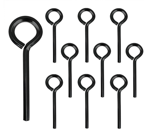 10Pack 5/32 Inch Allen Wrench Keychain with Full Loop - Standard Hex ...