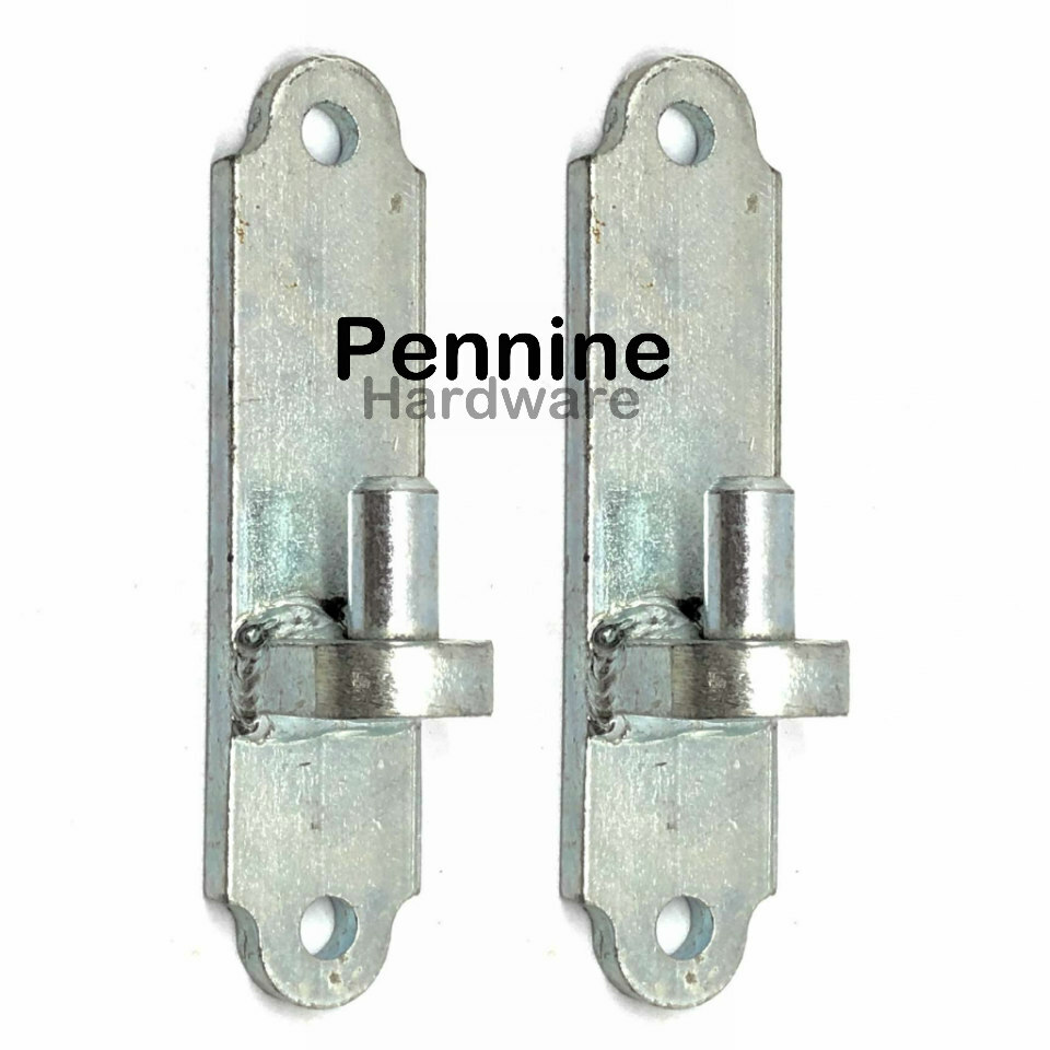 1 Pair 12mm Ø STEEL Gate Hinge Pins FANCY or PLAIN Hook on Plates Eye ...