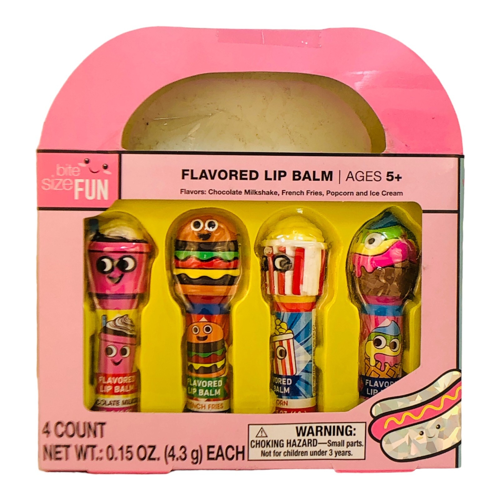 Bite Sized Fun Flavored Lip Balm Chocolate Milkshake French Fries ...