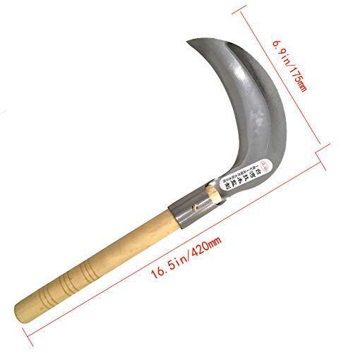 King Of The Sickle Steel Grass Sicklehardwood Handle Clearing Sickle ...