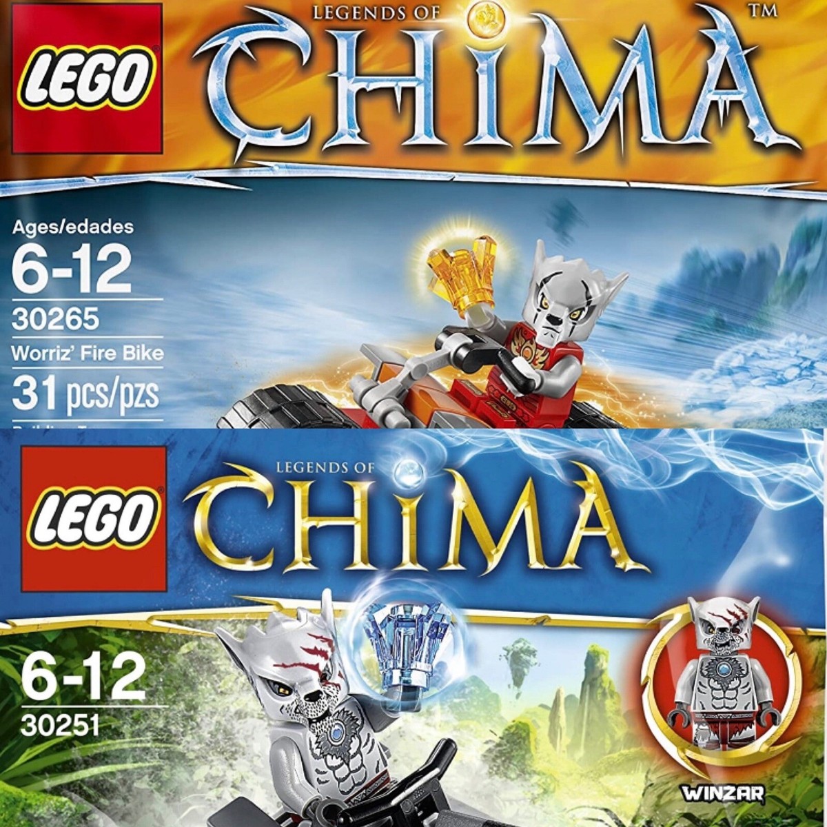 Lego Chima Worriz Fire Bike