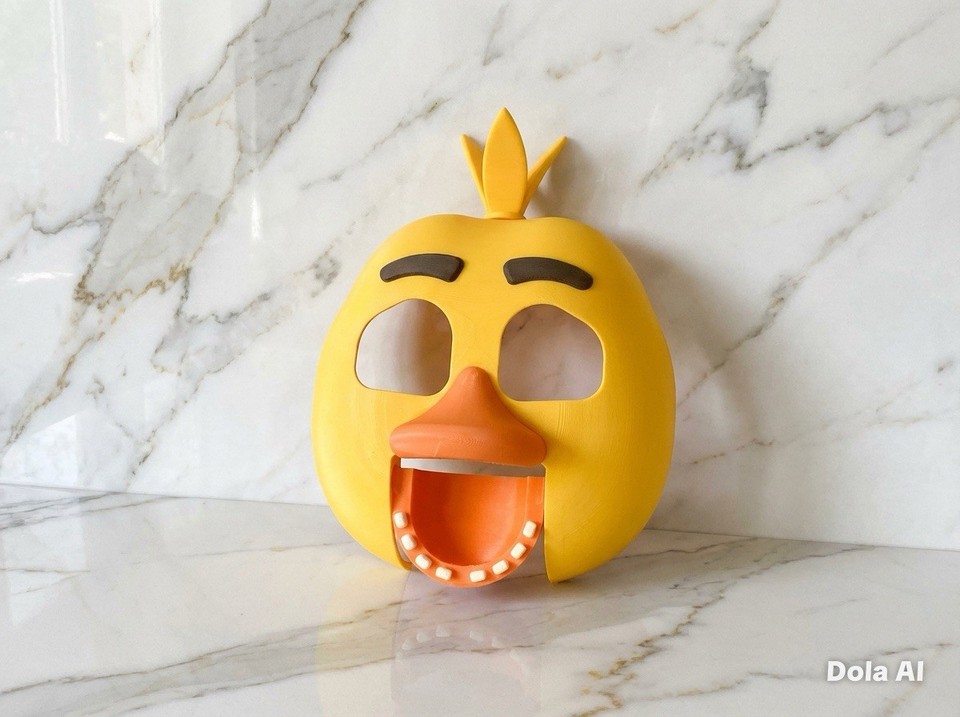 Five Nights at Freddy’s Chica Mask – 3D Printed Cosplay / Display Mask ...