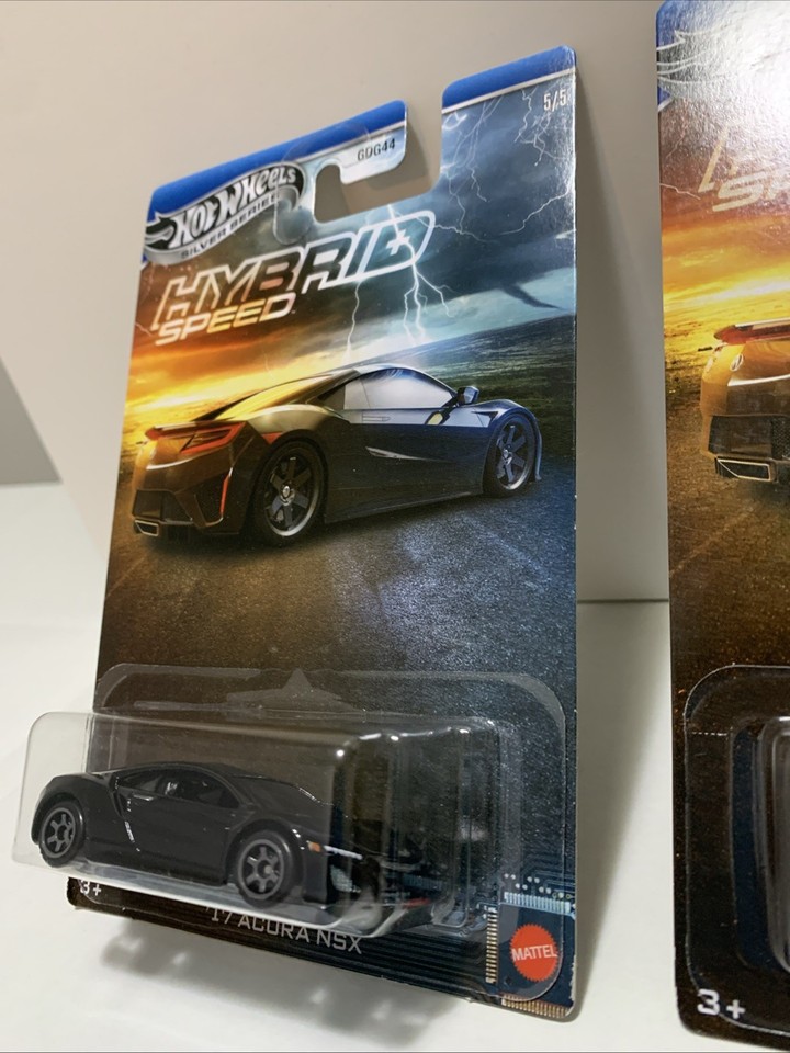 Hot Wheels Hybrid Speed 17 Acura NSX Chase with Metal Bottom Silver ...