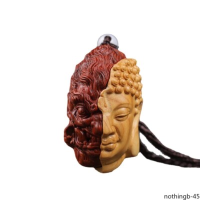 Buddha Deity Head Carved Solid Wood Man Gift Carved Statue Wooden | eBay