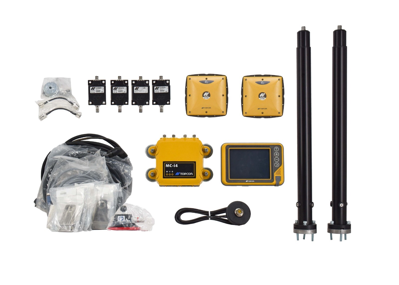 Topcon Excavator GPS Machine Control Full Wiring Kit w/ GX-55, Dual UHF ...