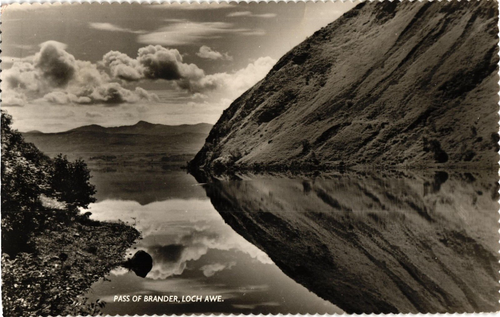 Pass of Brander Loch Awe Scotland UK RPPC Real Photo Unposted Postcard ...