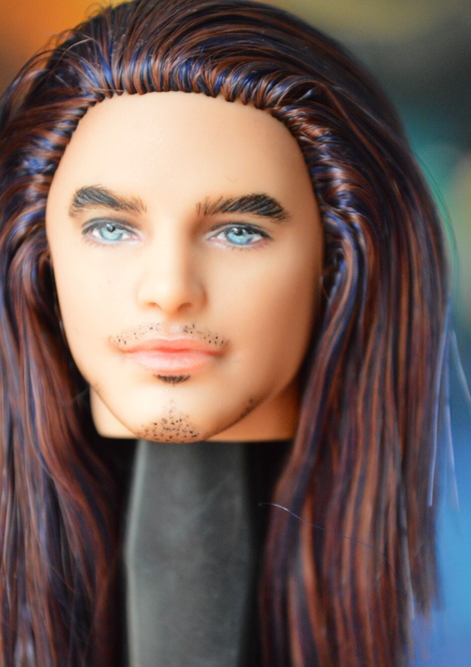 Barbie OOAK Repaint Ken head Uhtred | eBay