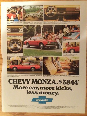 MONZA #03 Advertisement 1979 Chevy Monza 2+2 Hatchback Coupe | eBay