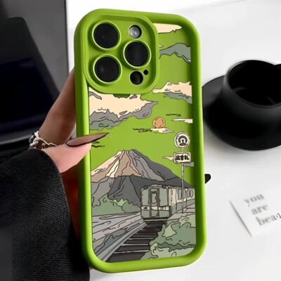 Japan Anime Landscape Case For iPhone 16 15 14 13 12 11 Pro Japan Anime Landscape Case For iPhone 16 15 14 13 12 11 Pro