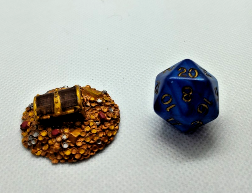 treasure pile terrain dnd ttrpg scenery decor coins dungeons dragons ...