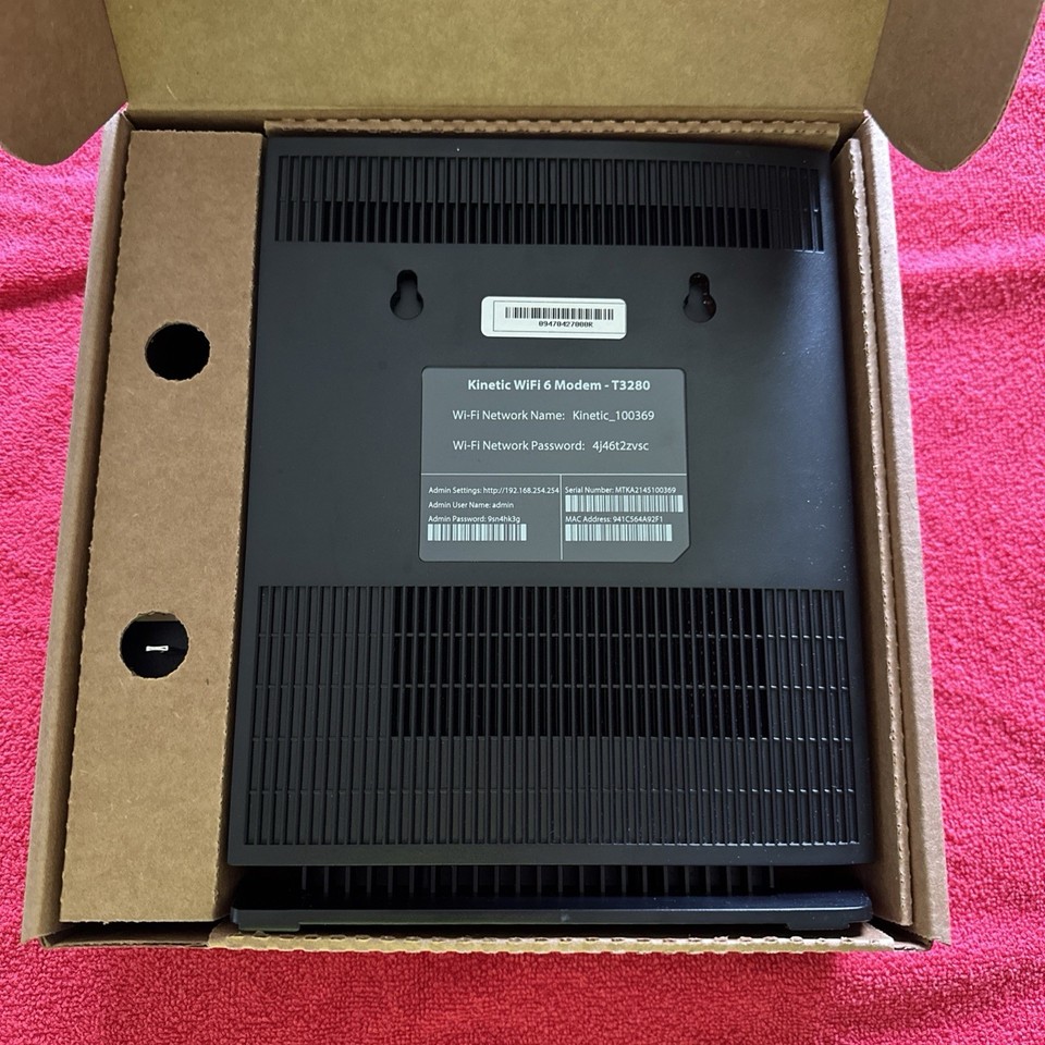 Actiontec Kinetic Windstream T3280 Bonded VDSL2 WiFi Modem Kit RWK NEW ...