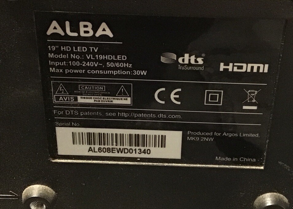 Alba VL19HDLED 19 Inches HD Ready LED TV for sale online | eBay