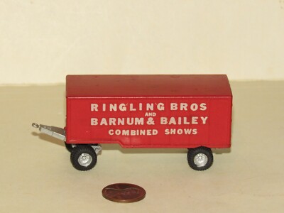 ho RINGLING BROS CIRCUS EQUIPMENT TRAILER w/ Red Roof for Model Train ...