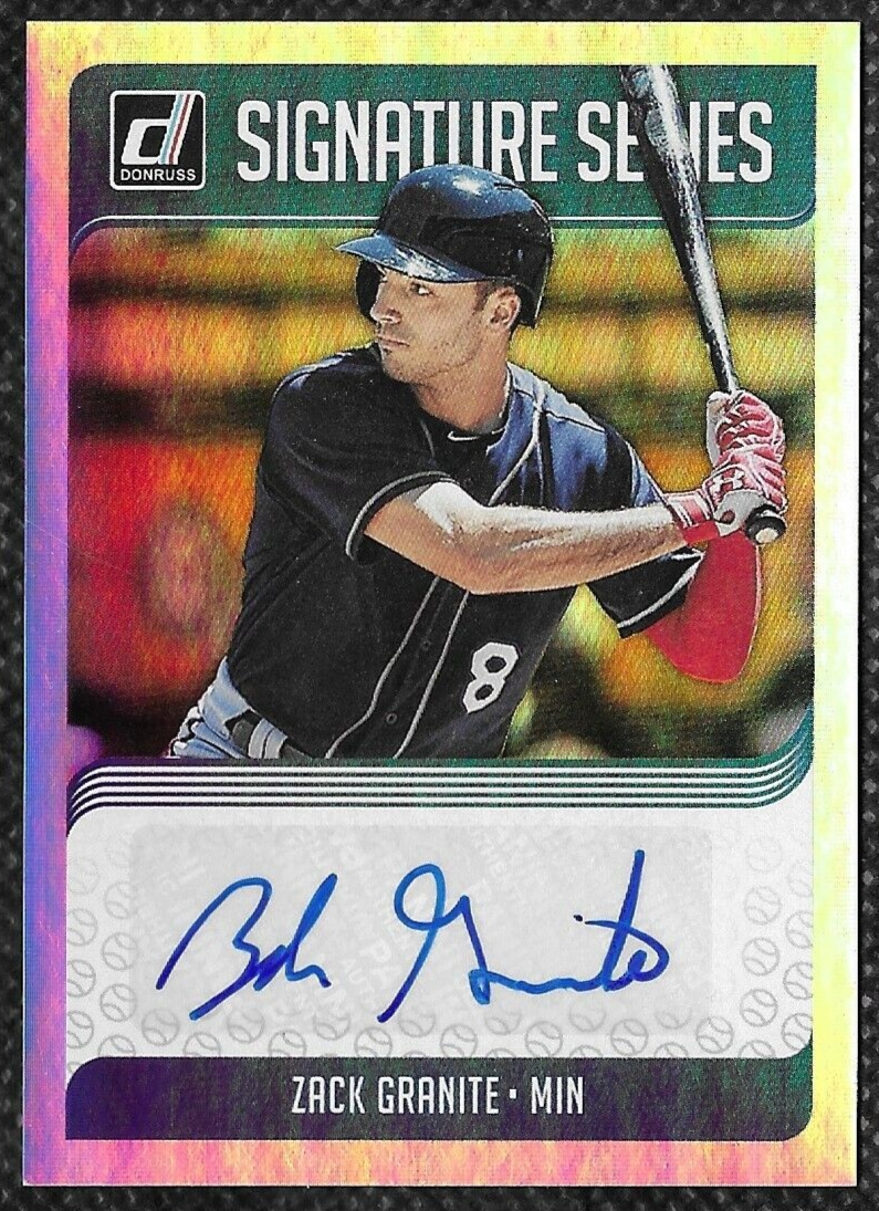 Zack Granite 2018 Panini Donruss Signature Series Autograph Rookie # ...