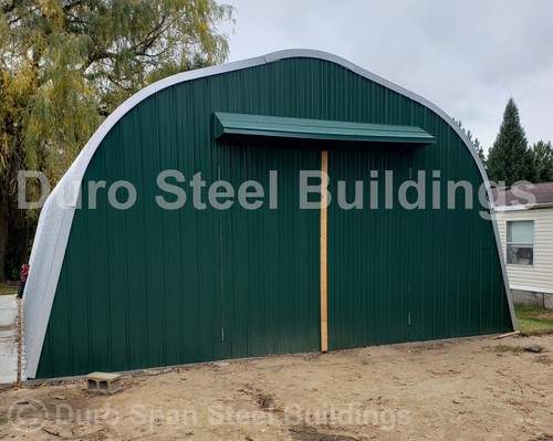 DuroSPAN Steel 30x40x16 Metal Garage DIY Home Building Kits Open Ends ...