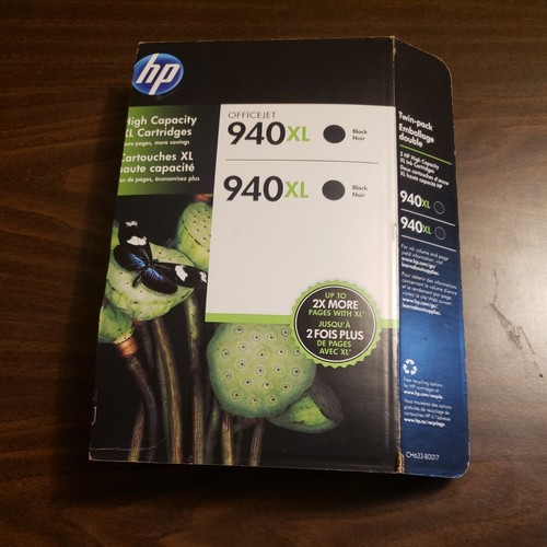 Twin Pack Genuine HP Hewlett Packard Officejet Ink Black 940XL | eBay