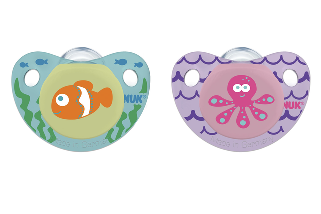NUK Cute as a Button Sea Creatures Pacifier in Assorted Colors and ...